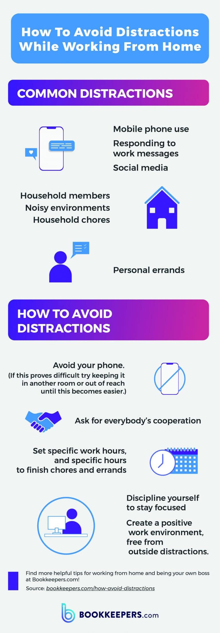 Avoid 7 Work-from-Home Distractions | Bookkeepers.com